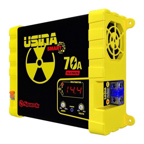 Fonte Usina 70a Mais Forte Que 60 Amperes Bivolt Voltimetro | Shopee Brasil