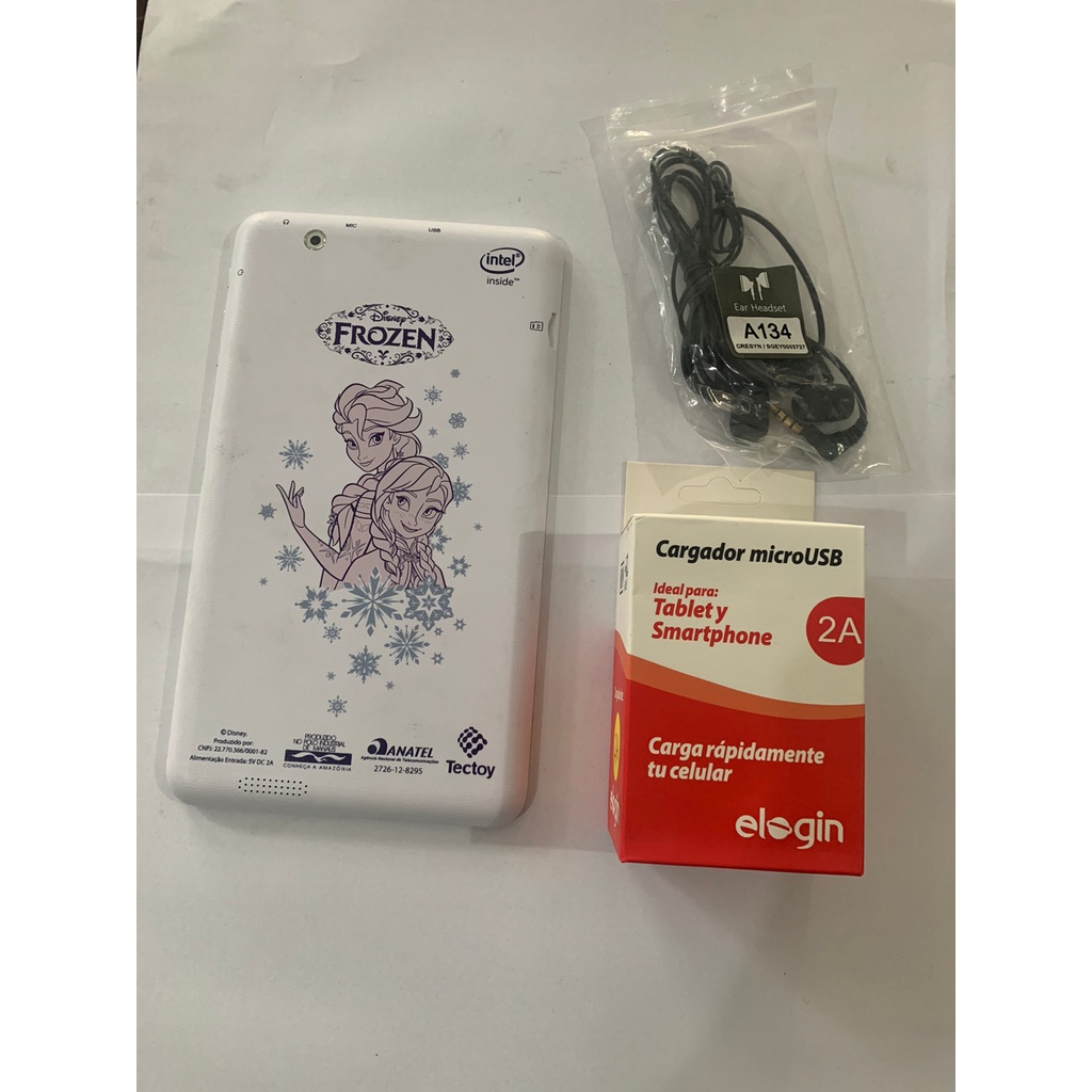 Tablet Infantil Frozen Branco 8GB Completo | Shopee Brasil