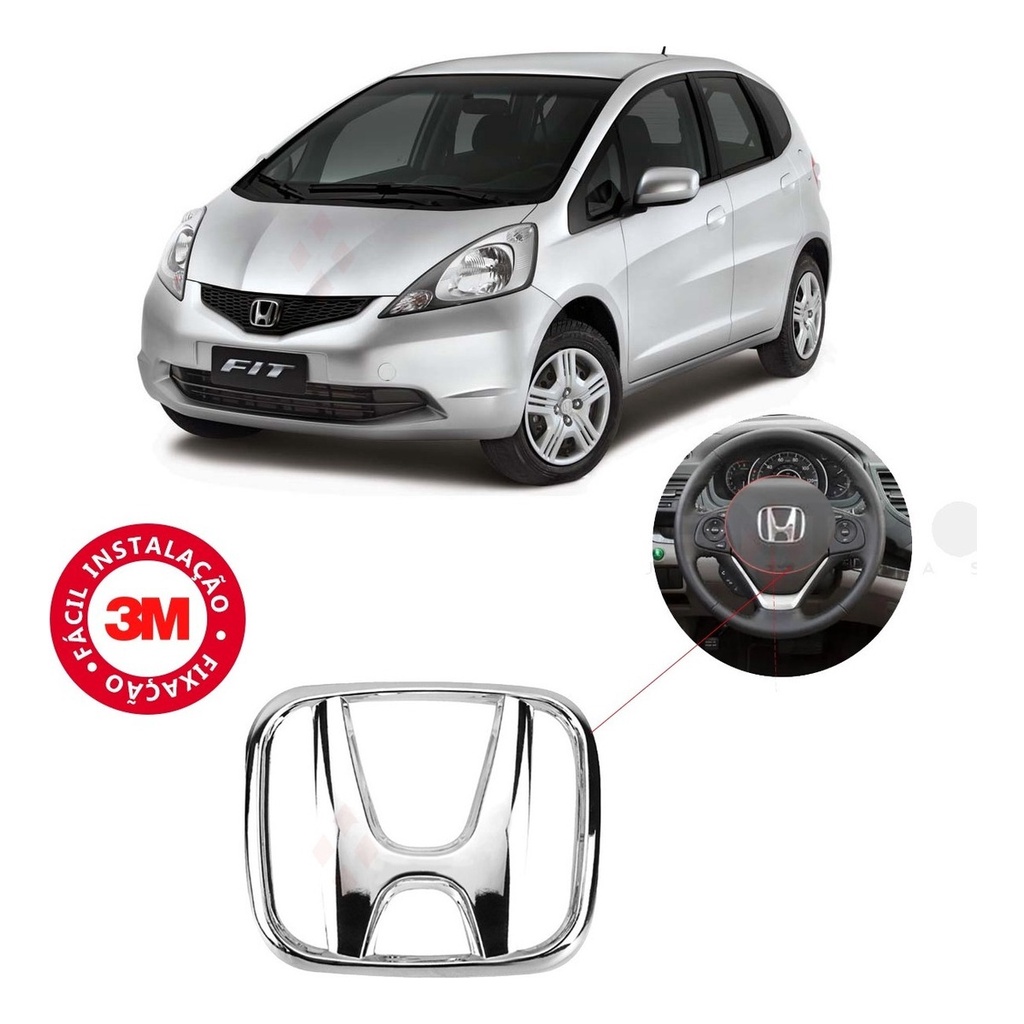 Emblema Volante Honda Fit 2009 2010 2011 2012 2013 2014 2015 | Shopee ...