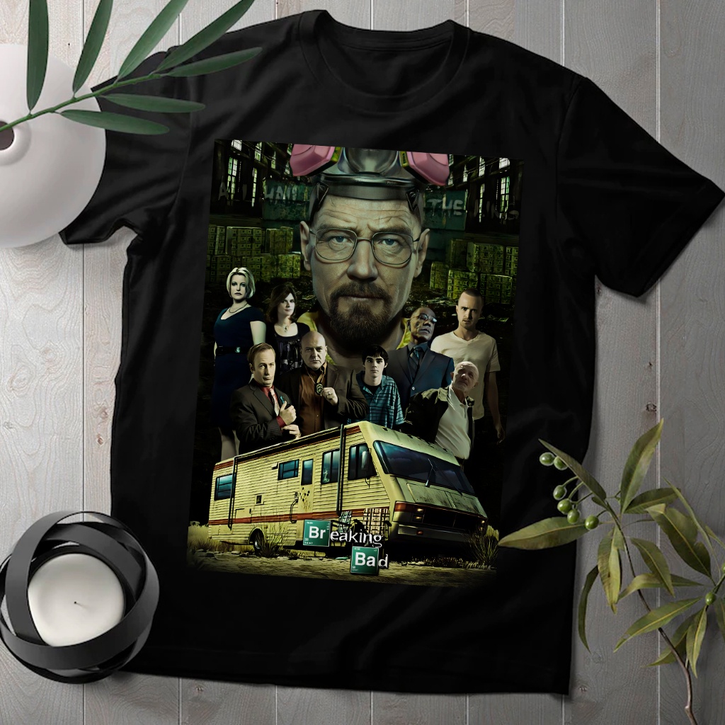 Camiseta Algodão Unissex Breaking Bad camisa | Shopee Brasil