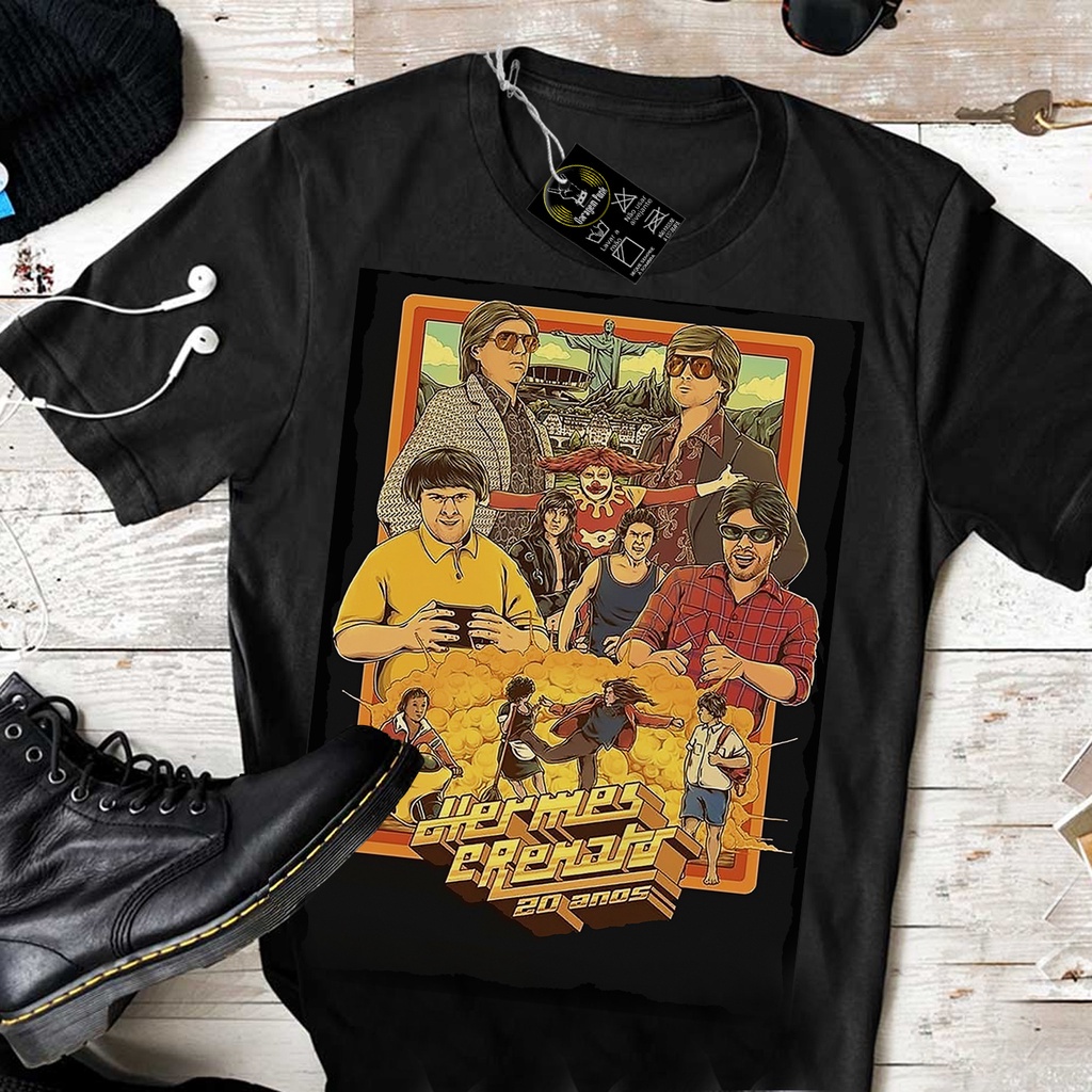 Camiseta Algodão Unissex grupo humorístico Hermes e Renato Camisa | Shopee Brasil