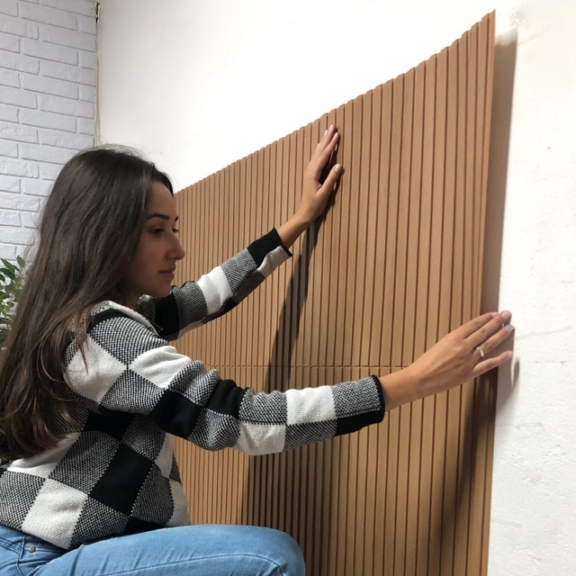 Placa Pvc Parede Estilo Ripado 50x50 Premium Sala Quarto 3D - Melhora o ...