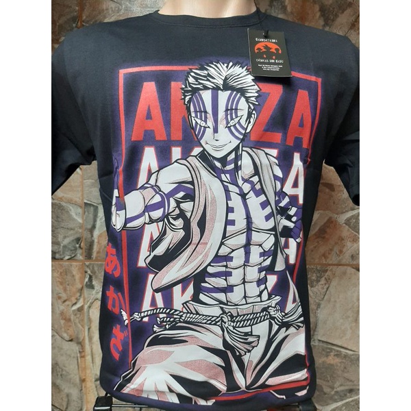 Camiseta Akaza Demon Slayer | Shopee Brasil