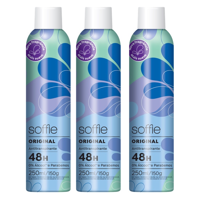 Kit Soffie Original - 3 unidades | Shopee Brasil