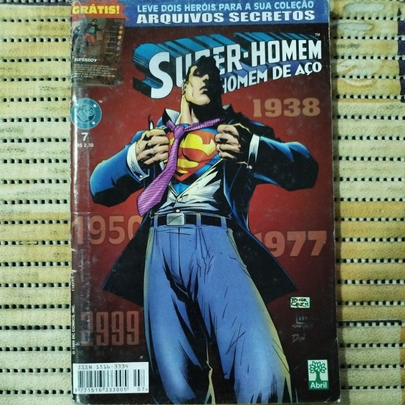 Super-Homem , O Homem de Aço - n° 07 ( Abril ) | Shopee Brasil