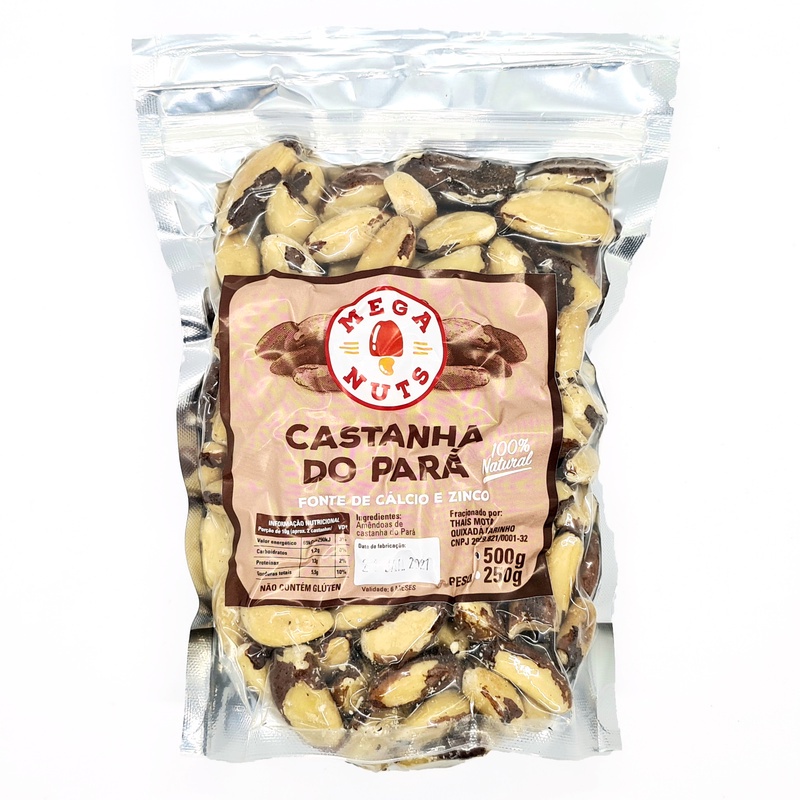 Castanha do Pará Média 500g Premium Embalagem A Vácuo - Castanha do ...
