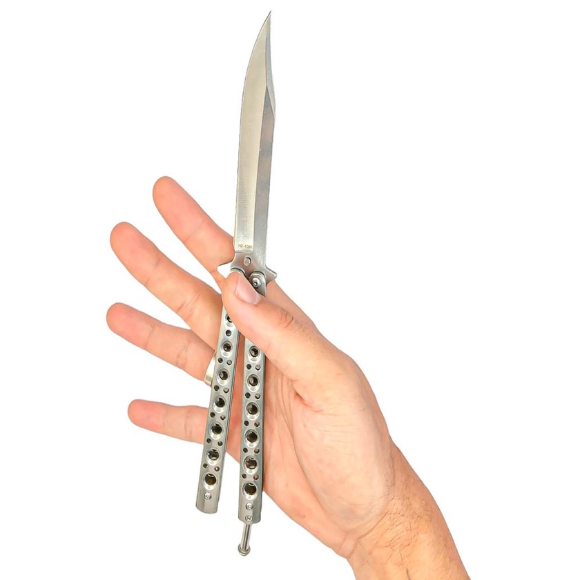 Canivete Butterfly Cromado | Shopee Brasil