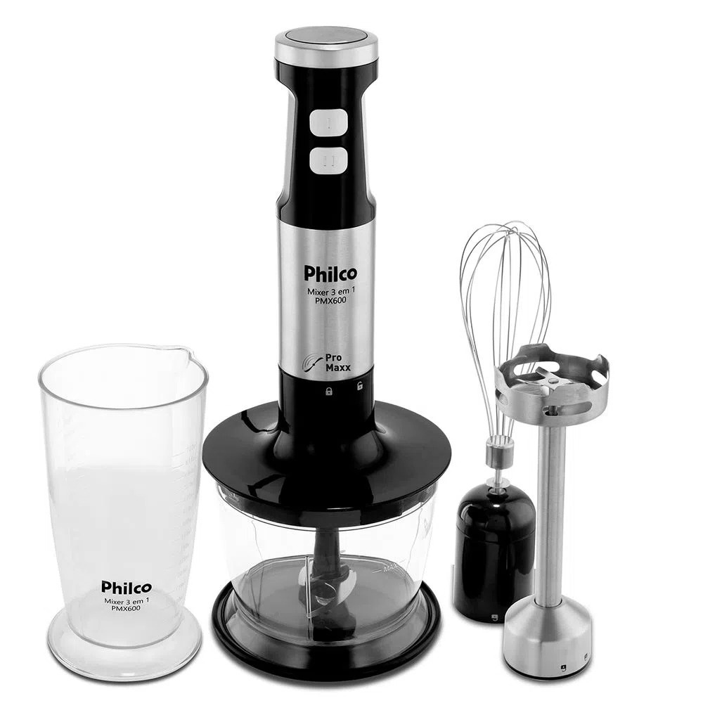 Mixer Philco 3 Em 1 PMX600 600W Com Multiprocessador e Batedor | Shopee ...