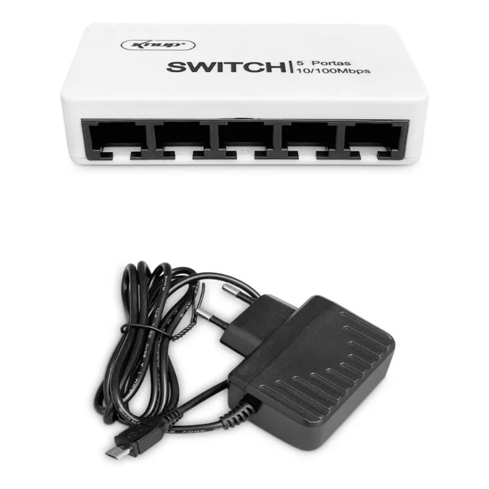 Mini Switch 5 Portas 10/100mbps Divisor Adaptador Cabo Rede | Shopee Brasil