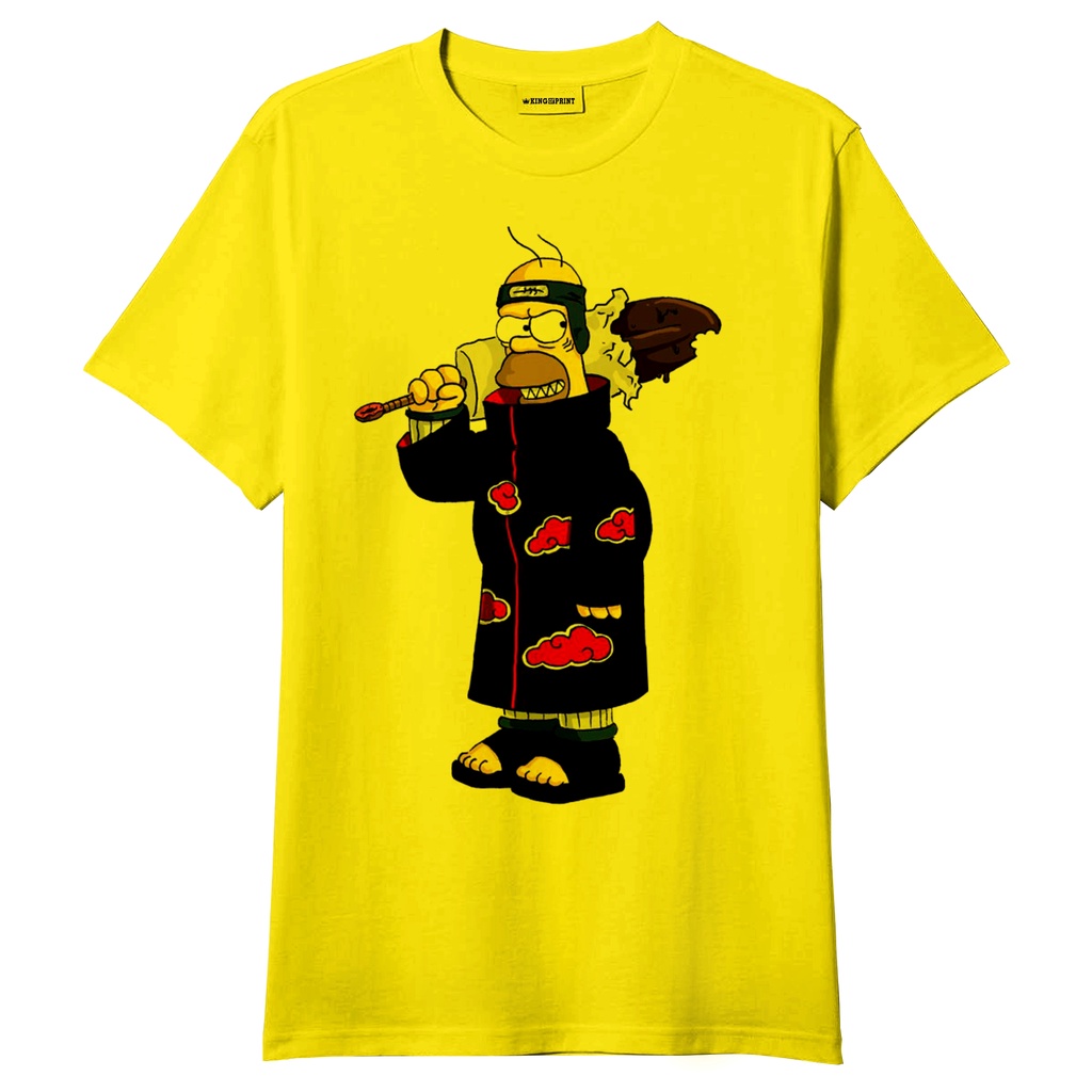 Camiseta Homer Simpson Kisame Akatsuki Naruto Geek Nerd Séries | Shopee ...