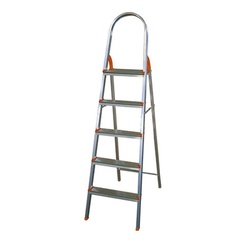 Escada De Aluminio 5 Degrau Profissional Uso Geral Doméstica | Shopee ...
