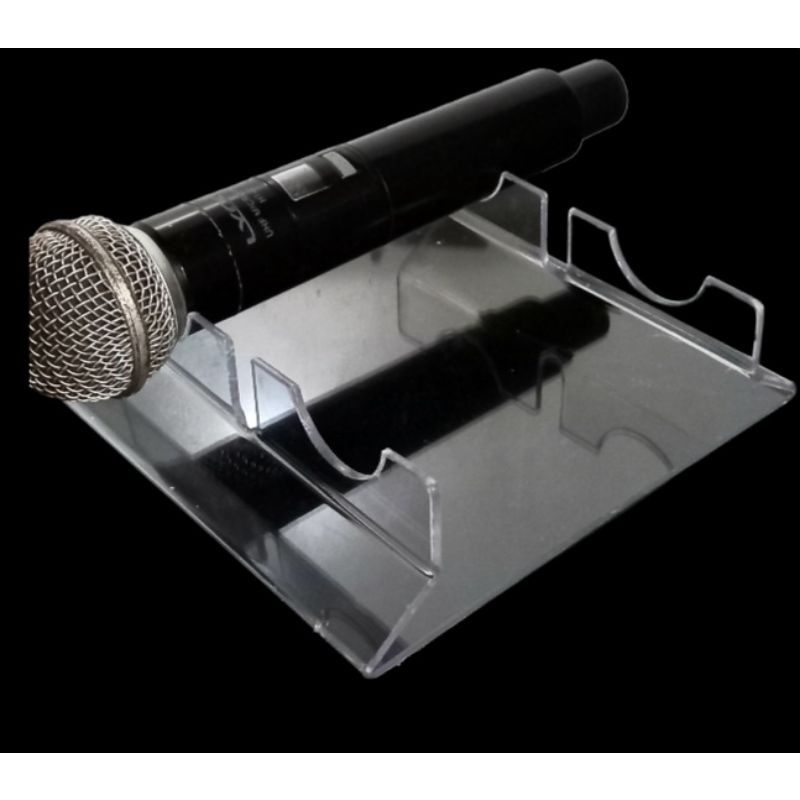 PORTA MICROFONE DUPLO EM ACRILICO | Shopee Brasil