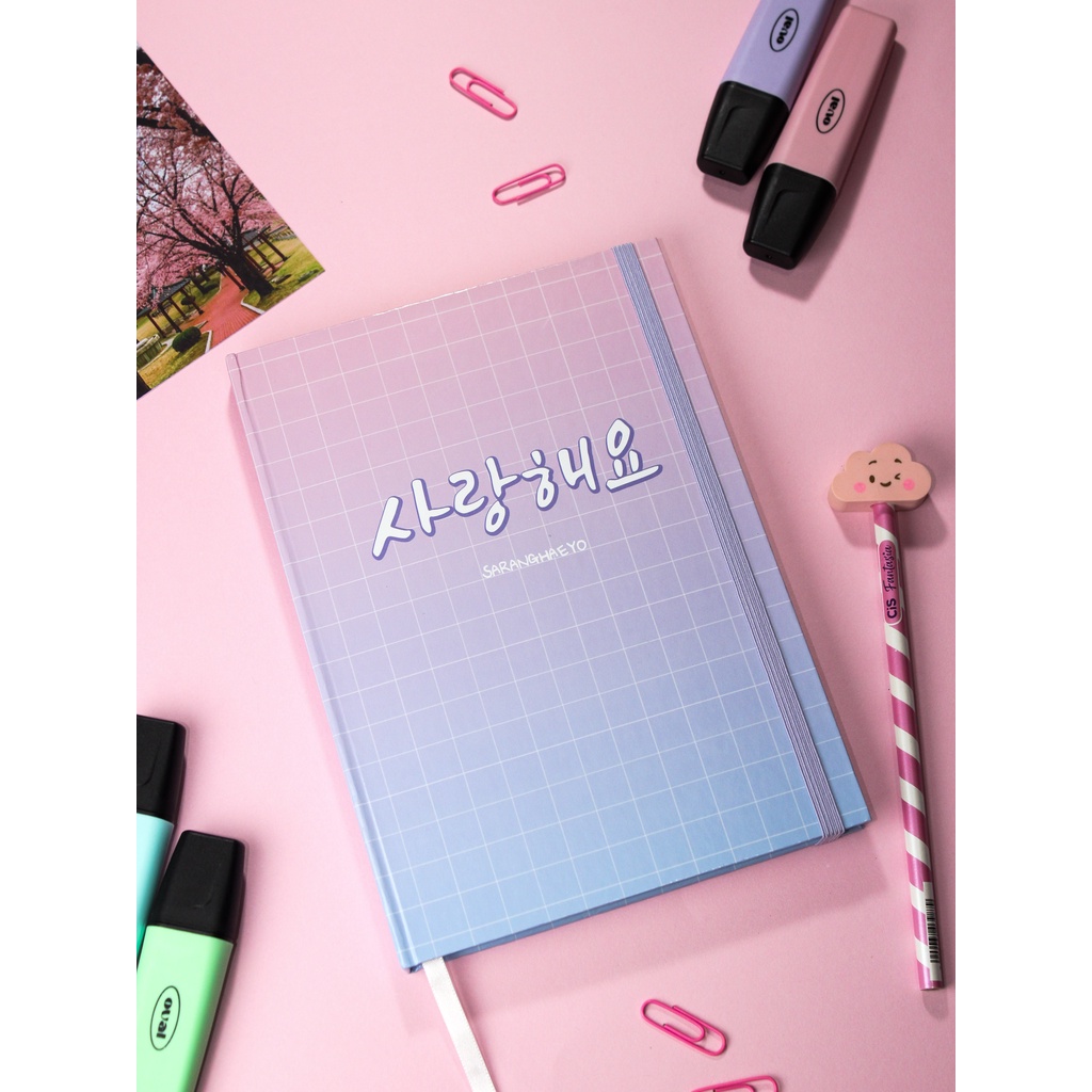 Caderno Saranghaeyo - Brochura | Shopee Brasil