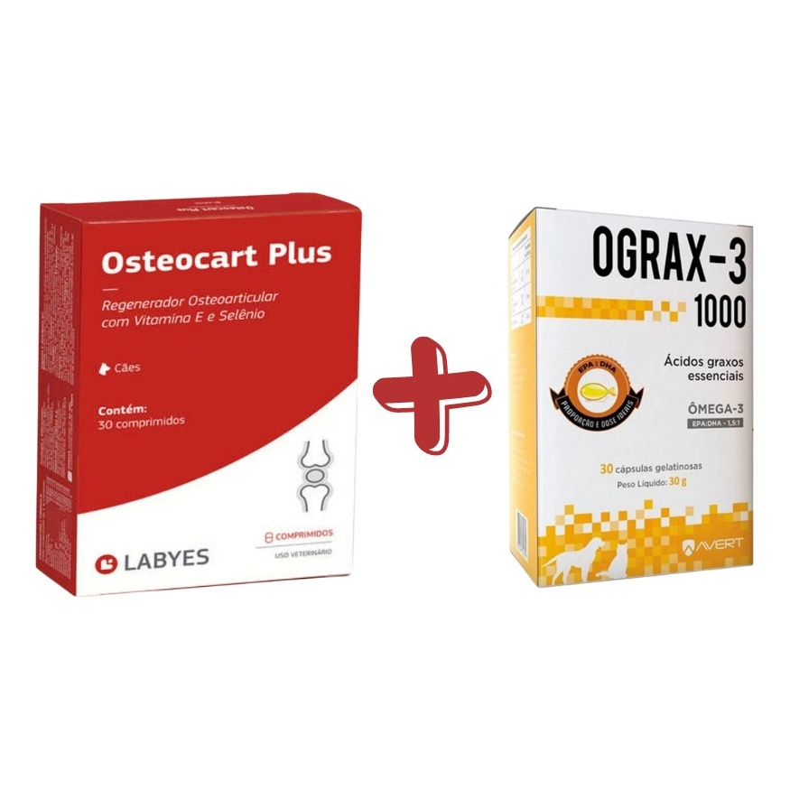 Kit Osteocart Plus 30 Comprimidos + Ograx-3 1000mg 30 Cápsulas | Shopee ...