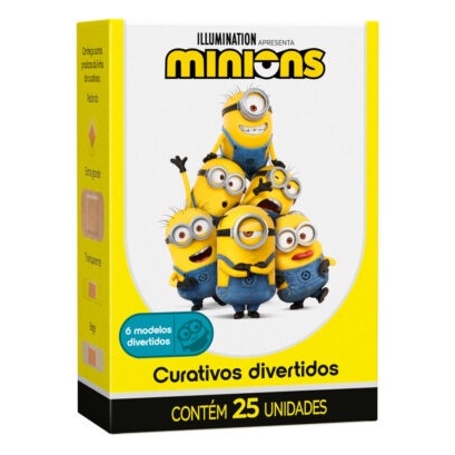 Curativo MINIONS/MALVADO FAVORITO tipo band aid Cremer com 25 Unidades ...