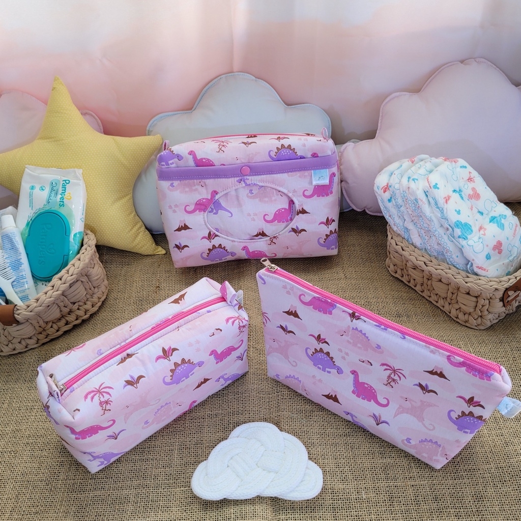 Kit Necessaire Porta-fraldas, necessaire Box e Necessaire Triangular ...