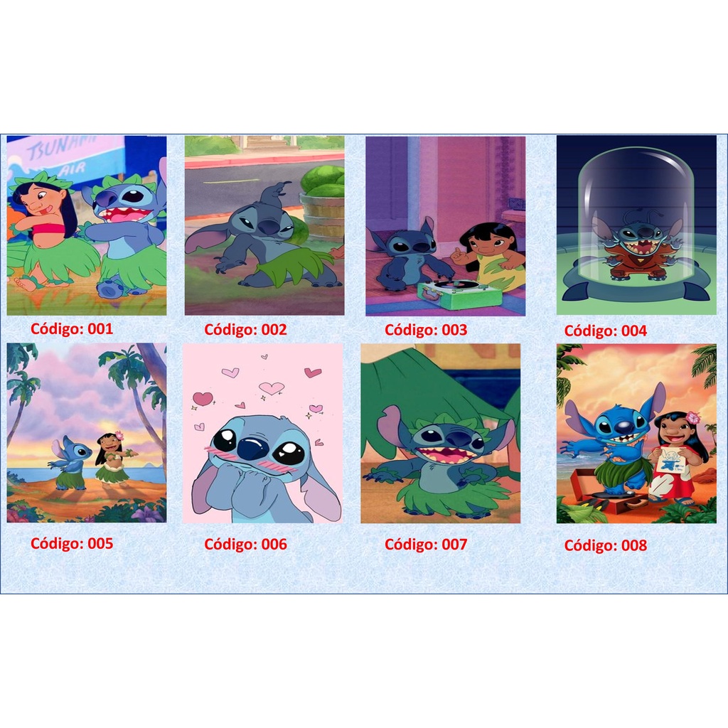 Lilo & Stitch - pasta 4 - Placa decorativa em MDF | Shopee Brasil