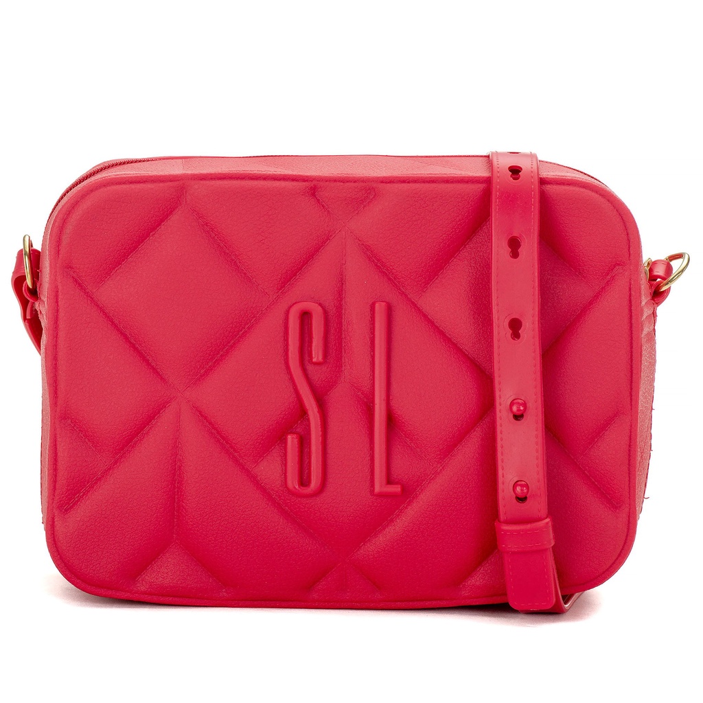 Bolsa ST LOLA Emborrachada Trisse Vermelho | Shopee Brasil