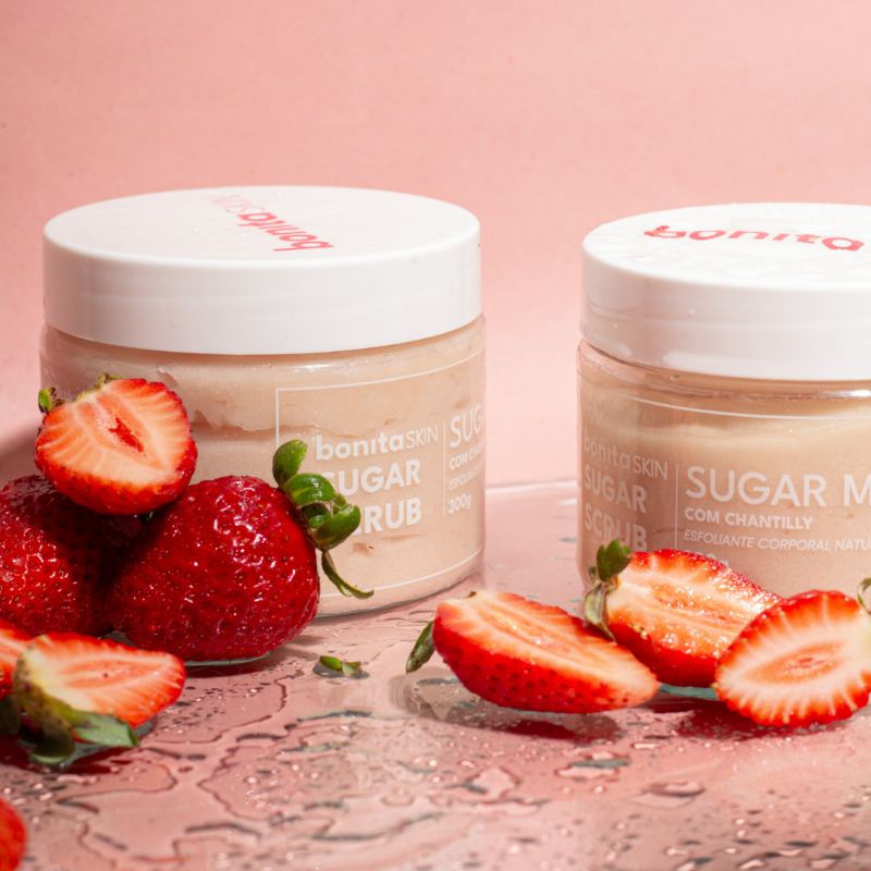 Esfoliante corporal - Morango com Chantilly 300g Sugar Scrub | Shopee ...