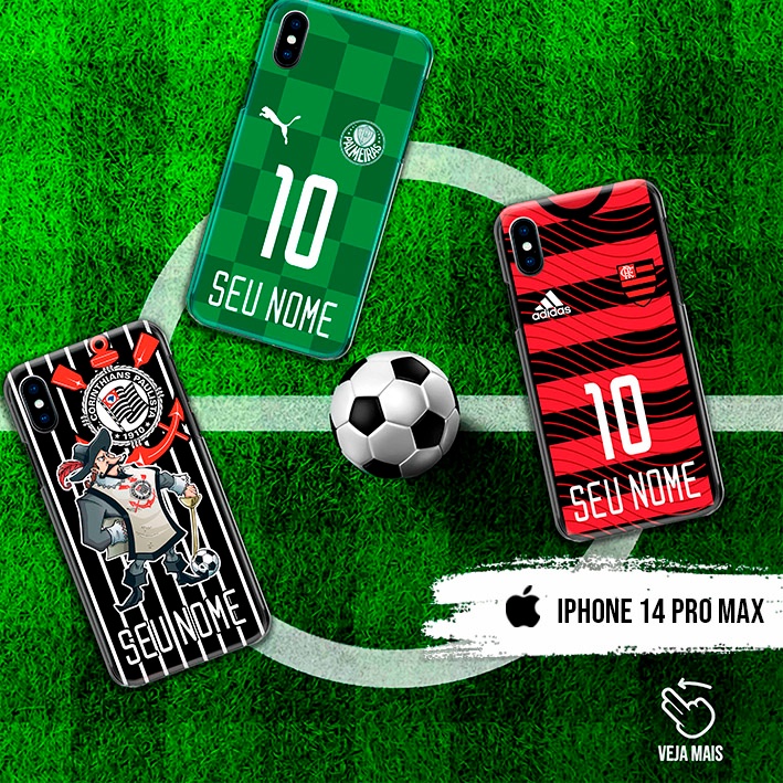 Capa Capinha - iPhone 14 Pro Max - Times Nacionais Personalizados Com ...