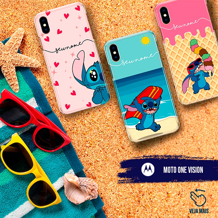 Capa Capinha - Moto One Vision - Stitch Personalizadas | Shopee Brasil