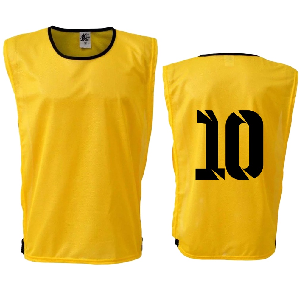 Coletes de futebol numerados (15 pçs) | Shopee Brasil
