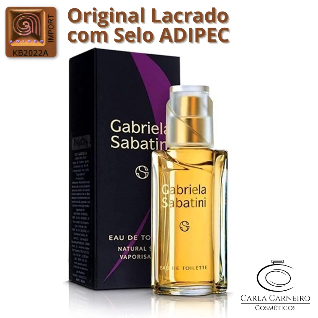Gabriela Sabatini Original com Selo ADIPEC - 60ml / 30ml - Perfume ...