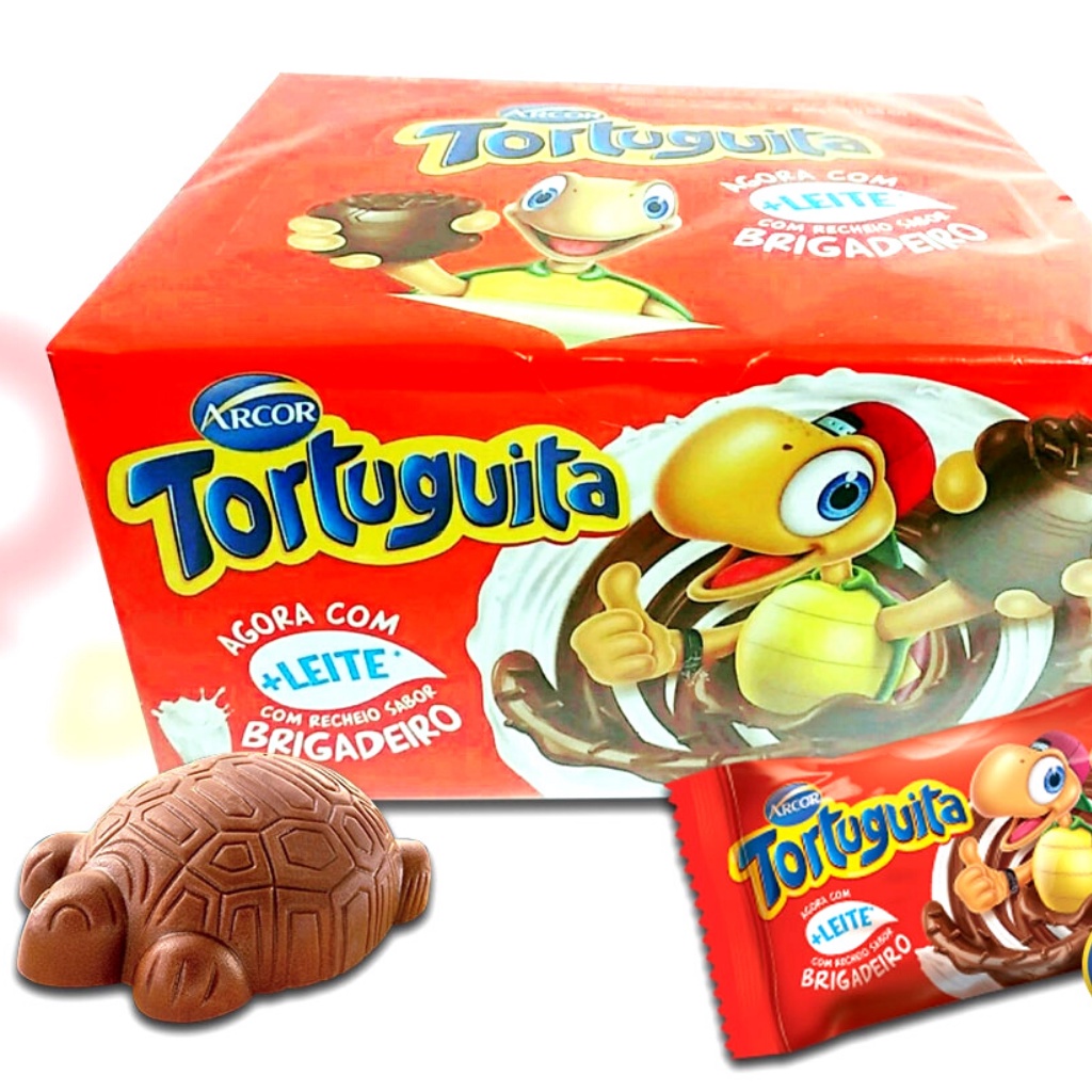 Chocolate Tortuguita Com Recheio Brigadeiro 15,5g C/24un-arcor | Shopee ...