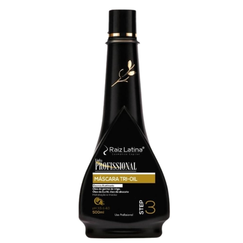 Raiz Latina Máscara Tri Oil Passo 3 500mlsp Shopee Brasil
