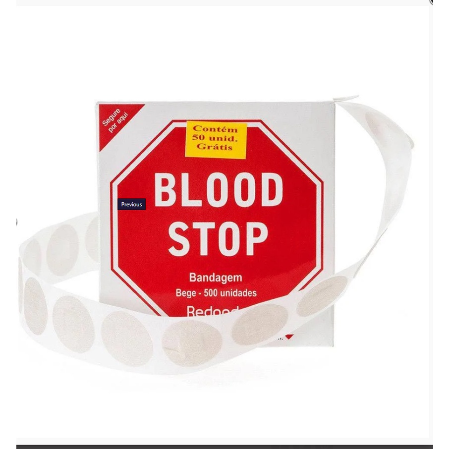 Blood Stop Bandagem Redonda 500 Unidades | Shopee Brasil