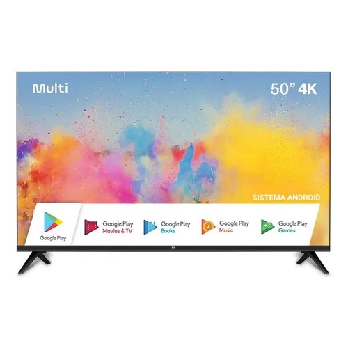 Smart Tv 50 Polegadas 4k Tl059 Dled Multilaser | Shopee Brasil