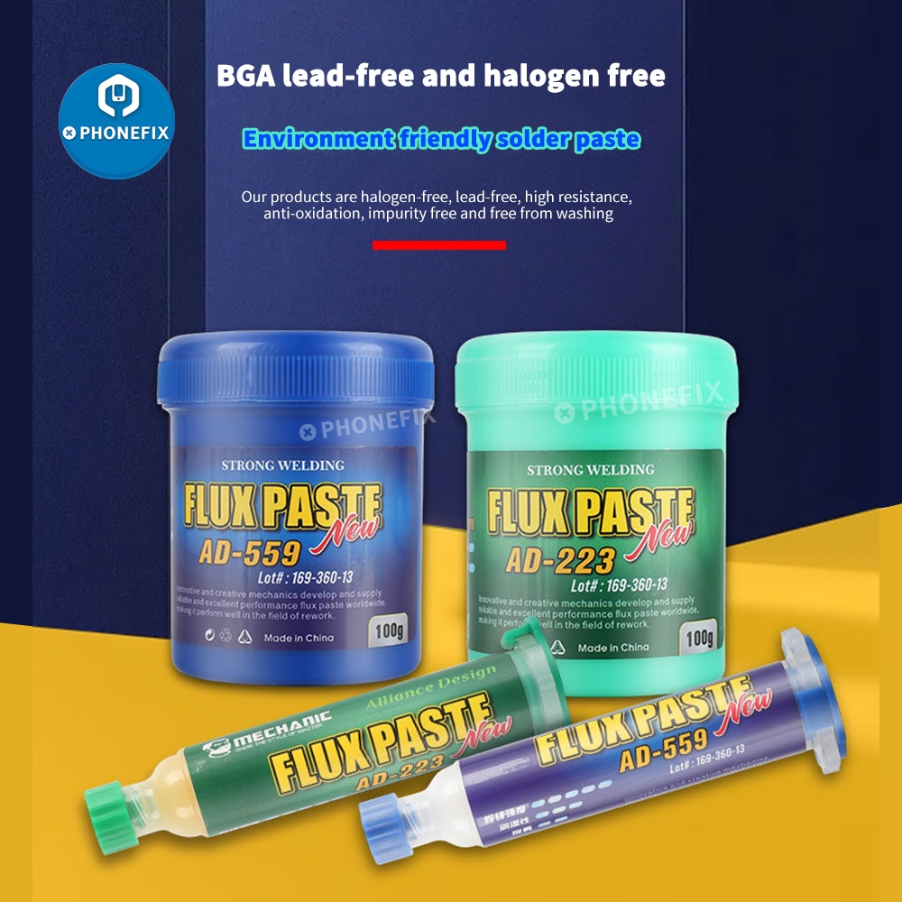 Pasta De Solda Mecânica AD-233-559 Fluxo Sem Chumbo Auxiliar Para PCB ...