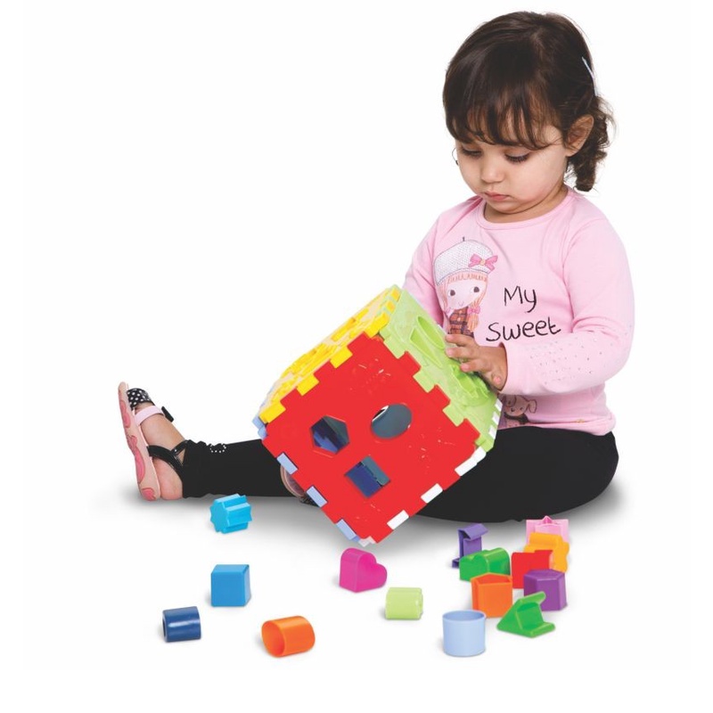 Cubo Infantil com bloco de Encaixe para crianças Bebê Brinquedo ...