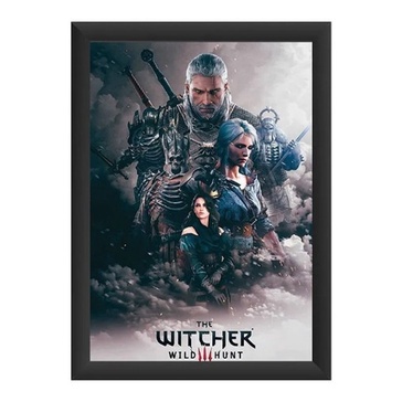 Quadro Decorativo Geralt The Witcher 3 Geek Gamer 45x35cm | Shopee Brasil