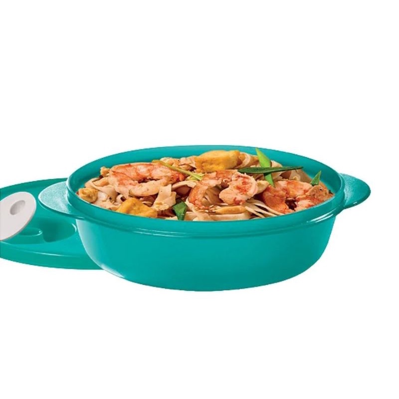 Marmita Tupperware Cristalwave 1 Litro verde água com saída de vapor ...