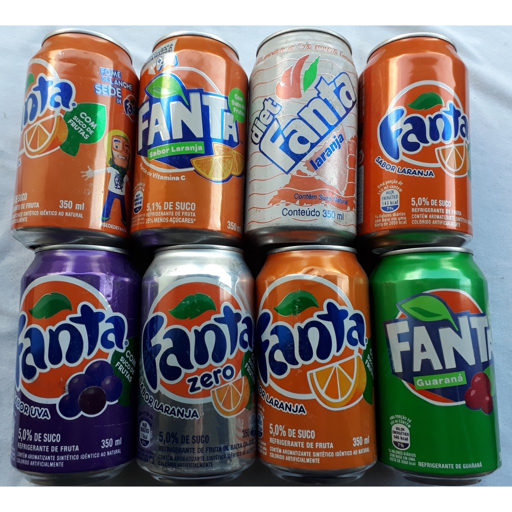 Lata Antiga Refrigerante Fanta diversos modelos - Xd | Shopee Brasil