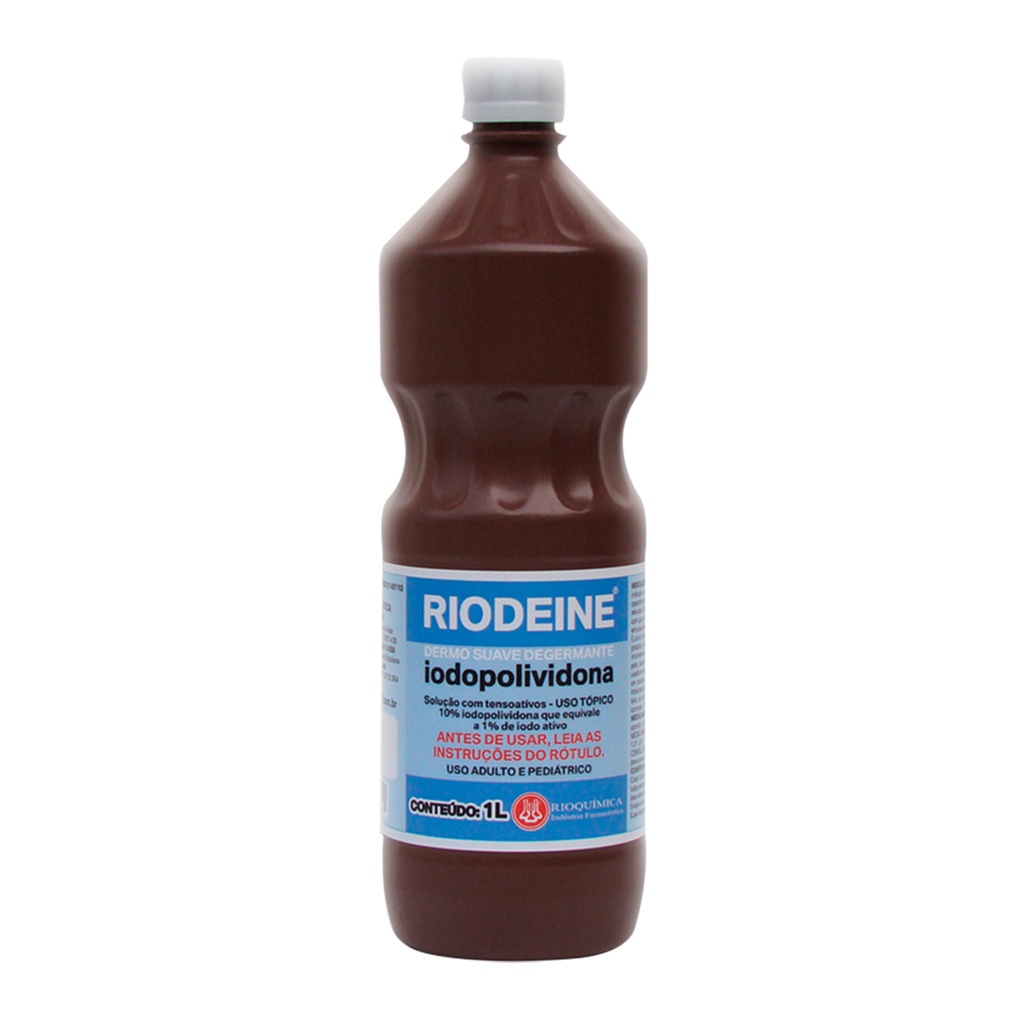 Riodeine (povidine) Dermo Suave Degermante 1 L | Shopee Brasil
