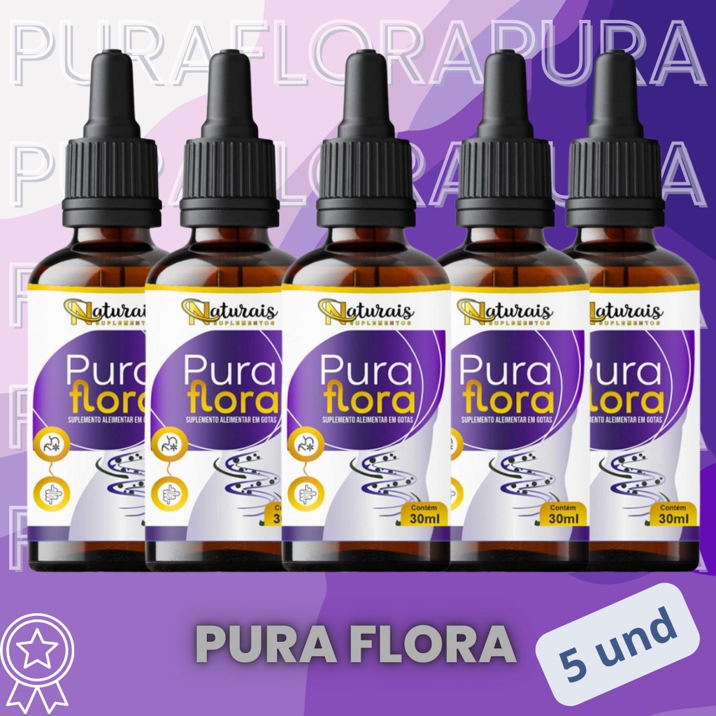 5 UND 30 ML DE PURA FLORA ORIGINAL SUPER OFERTA | Shopee Brasil