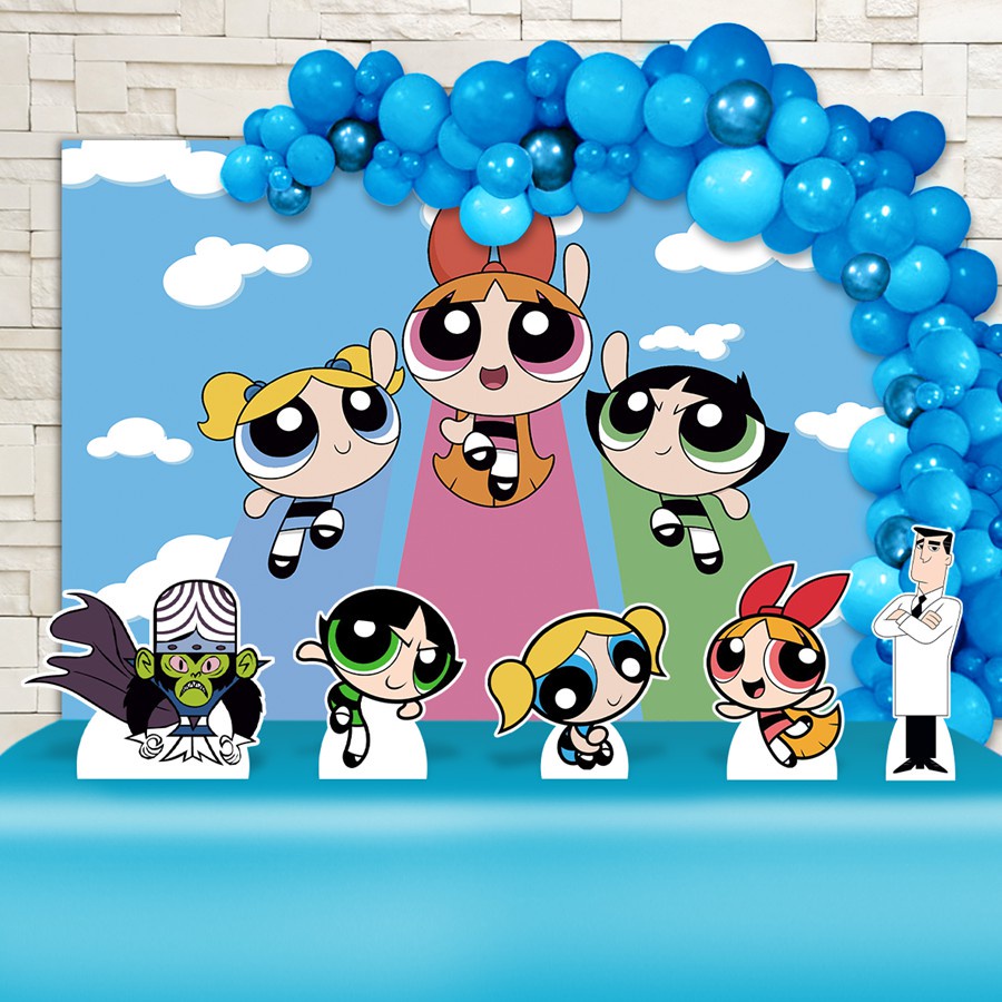 Festa Aniversário Meninas Super poderosas Kit Ouro | Shopee Brasil