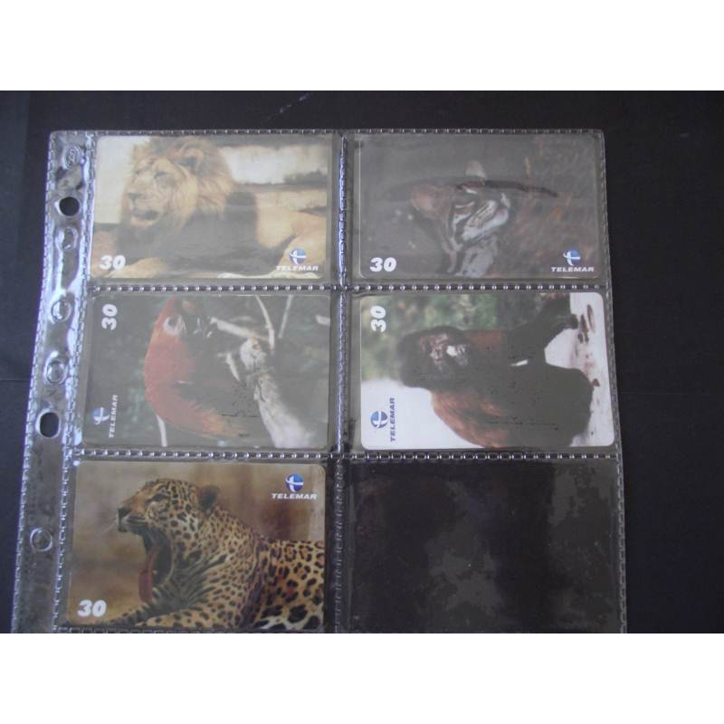 CARTOES TELEFONICOS SERIE COMPLETA TELEMAR ANIMAIS 2001 | Shopee Brasil