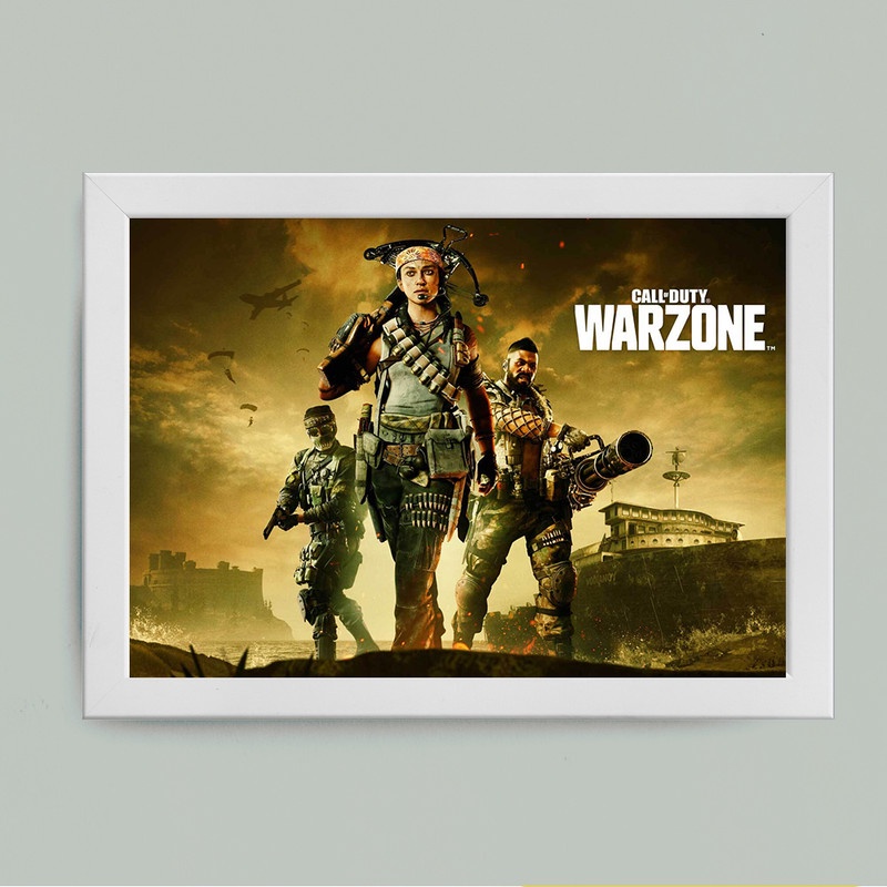 Quadro Call Of Duty Warzone Poster tamanho 45x33cm | Shopee Brasil