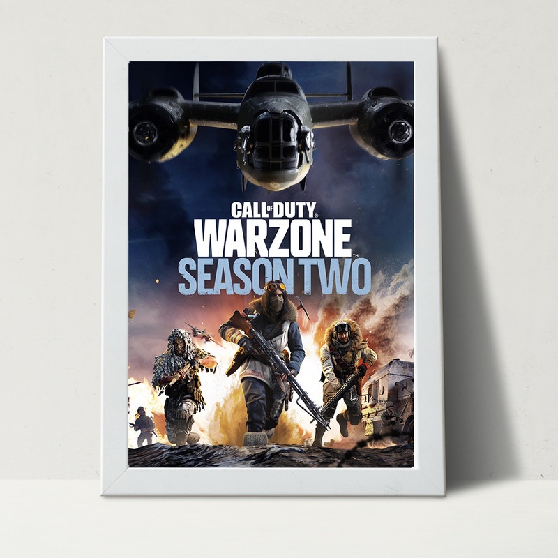 Quadro Decorativo Call of Duty Warzone Tamanho 45x33cm Poster | Shopee ...