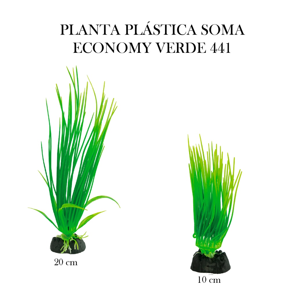 PLANTA PLASTICA SOMA ECONOMY 20CM VERDE (MOD.441) | Shopee Brasil