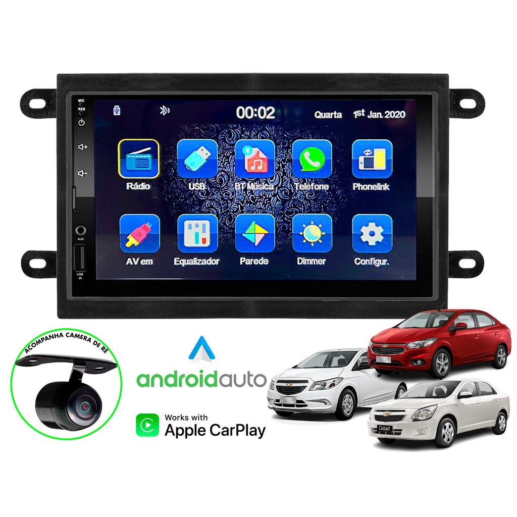 Central Multimidia Chevrolet Spin 12 A 16 Mp5 Android Auto | Shopee Brasil