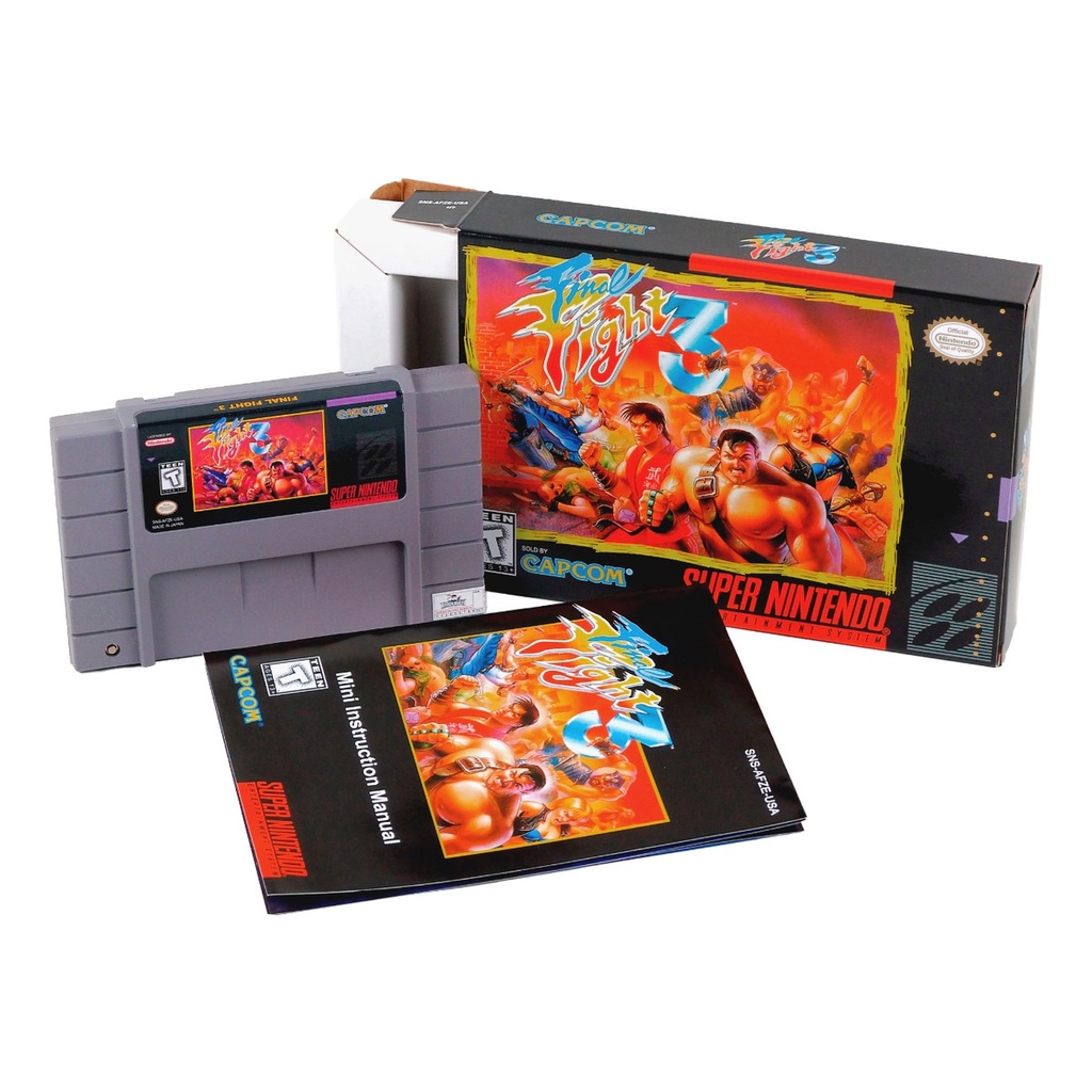 Final Fight 3 Super Nintendo SNES Completo | Shopee Brasil