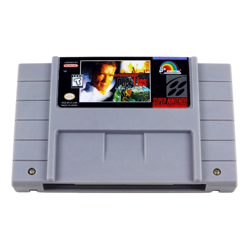 True Lies Super Nintendo SNES Completo Shopee Brasil