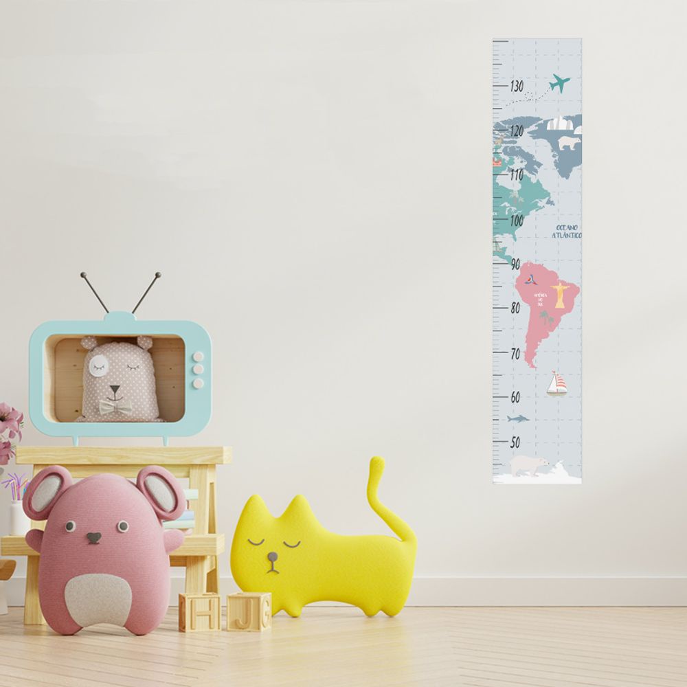 RÉGUA DE CRESCIMENTO MAPA MUNDI COLORS | Shopee Brasil