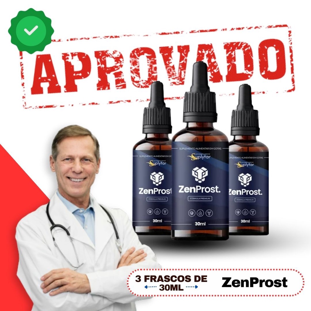 Mega Promoção Kit 3 Frascos ZenProst Super Potente Oficial | Shopee Brasil