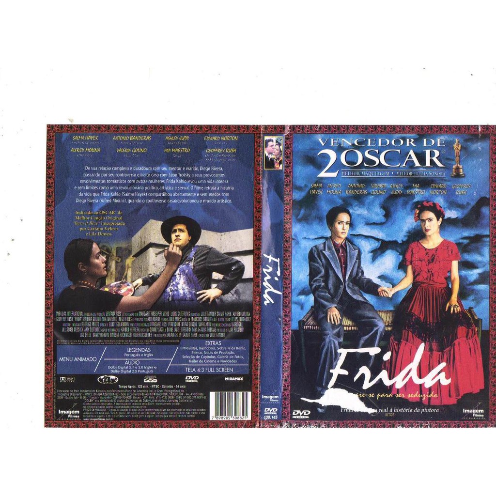 Dvd Frida, Salma Hayek, Antonio Banderas, Original | Shopee Brasil