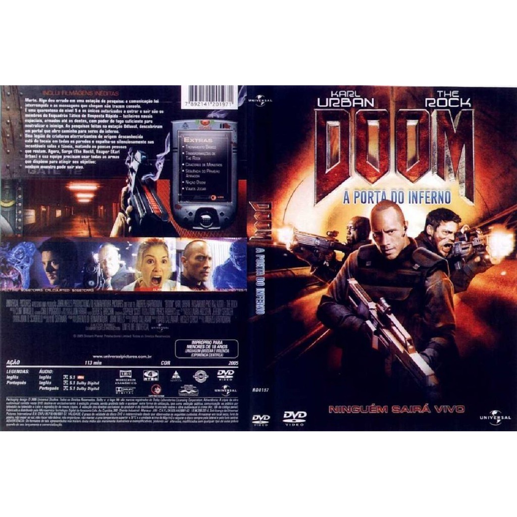 Dvd Doom - A Porta Do Inferno, Ação, The Rock, Original | Shopee Brasil